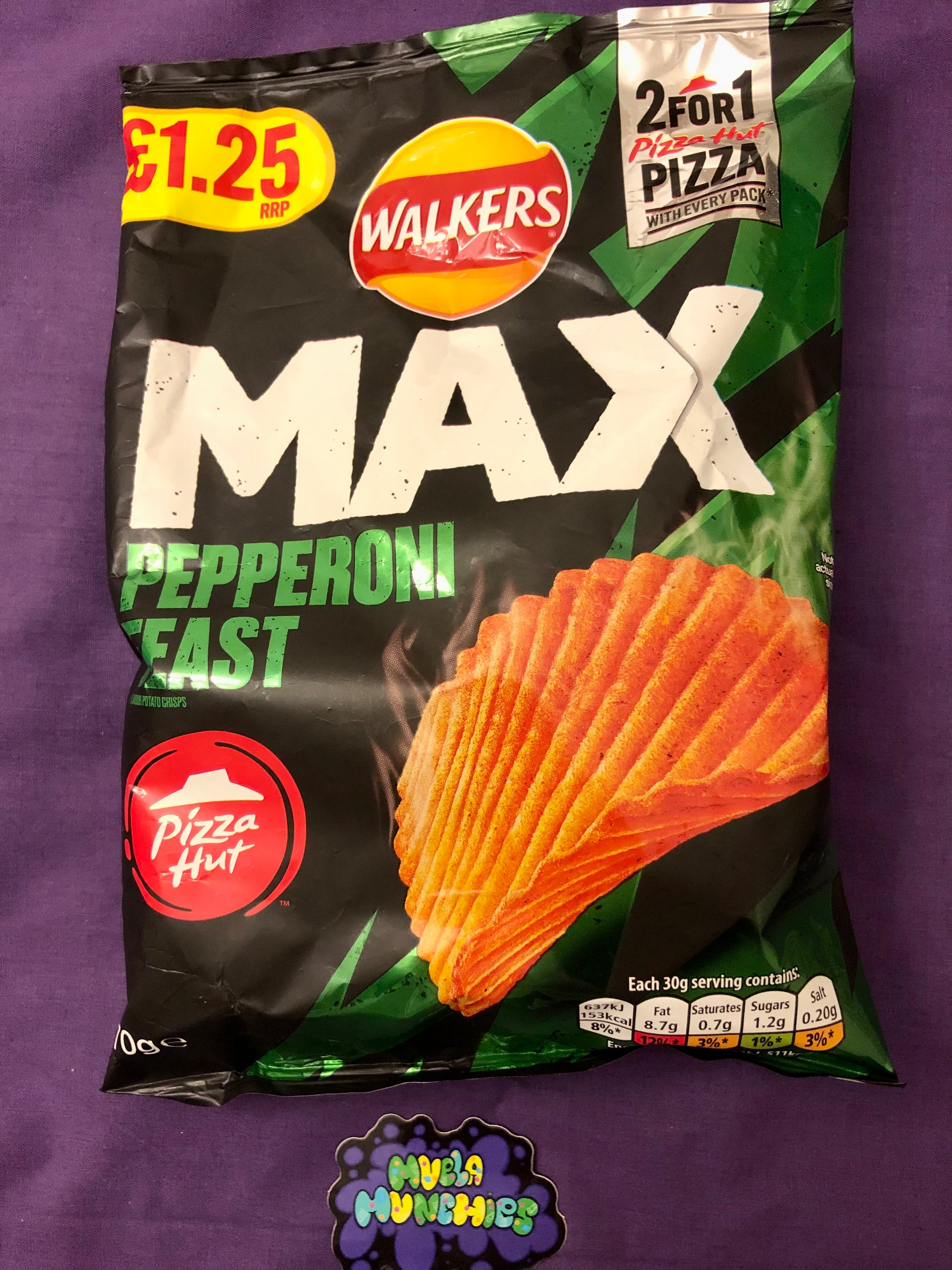 Lays Walker Max Pepperoni Feast Flavor by Pizza Hut – Muela Munchies